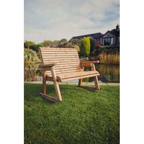 Valley Wooden Garden Rocking Bench