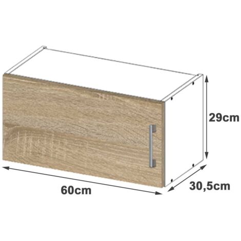 Hängeschrank Küchenschrank AKORD LIMA modular W60 Weiß 60 cm Tür Regal ...