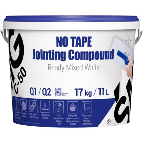 SMIG Ready Mixed White No Tape Jointing Compound 17kg