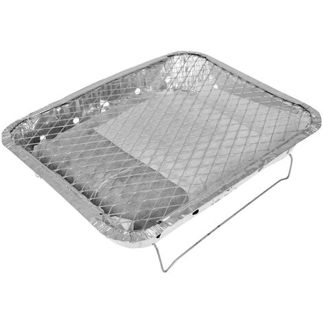 BBQ Grill Cooking Tray 33cm x 25cm Instant Light Barbecue Camping Tool