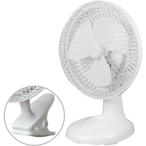 2 in 1 6 Inch Desk Fan Clip On Stand Desktop Home Office Adjustable ...