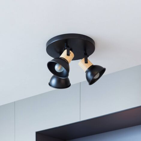 Lindby Foco 'Bosko' en Negro de Metal