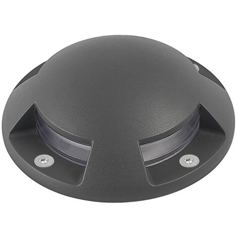 Lindby Lámpara LED para exterior 'Huban' en Negro de Aluminio