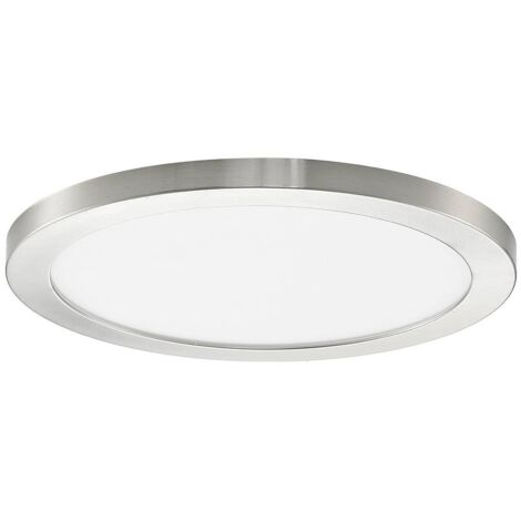 PRIOS Lámpara de techo LED 'Aureka' en Gris Aluminio