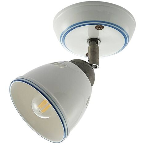 Lindby Foco 'Eneas' en Blanco de Cerámica