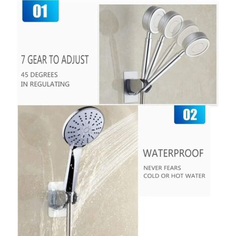 3M Adjustable Shower Holder, Wall Mounted, No Drilling Required, Hotel ...