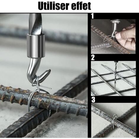 2PCS Wire Twister, Automatic Iron Wire Twister for Rebar, Straight Hook ...