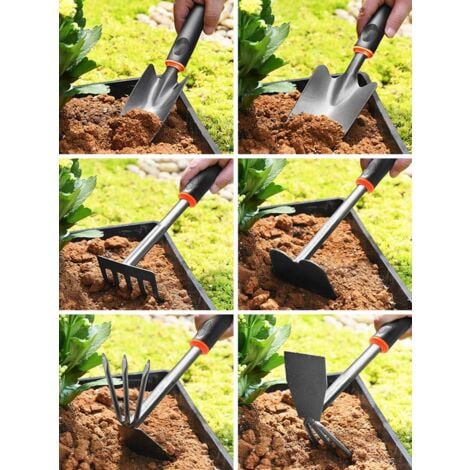 Gardening Tools, 4 Piece Outdoor Gardening Tools for Adults, Extended ...