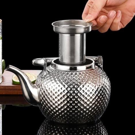 Stainless steel teapot with infuser Induction kettle Compatible with ...