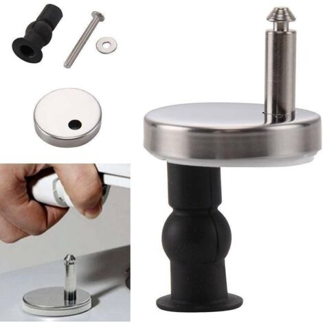 Pair of Toilet Seat Hinges - Top Closure Soft Swift Release Toilet Seat ...