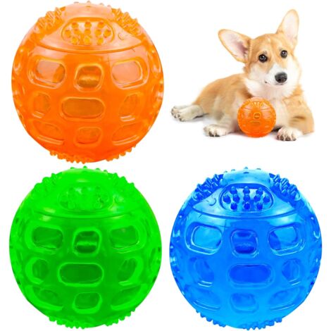 Sound Dog Ball Set of 3 Floating Water Dog Ball, Bouncy Indestructible ...