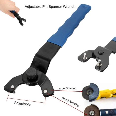 8-50mm Universal Wrench for Angle Grinder - Adjustable Pin Wrench with ...