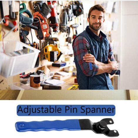 8-50mm Universal Wrench for Angle Grinder - Adjustable Pin Wrench with ...