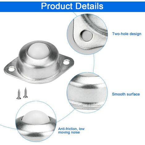 PCS Ball Transfer Nylon Casters Roller Units Ball Transfer 360 Degree ...