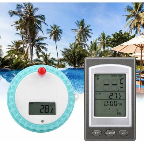 Wireless Thermometer, Wireless Digital Swimming Pool Temperature ...