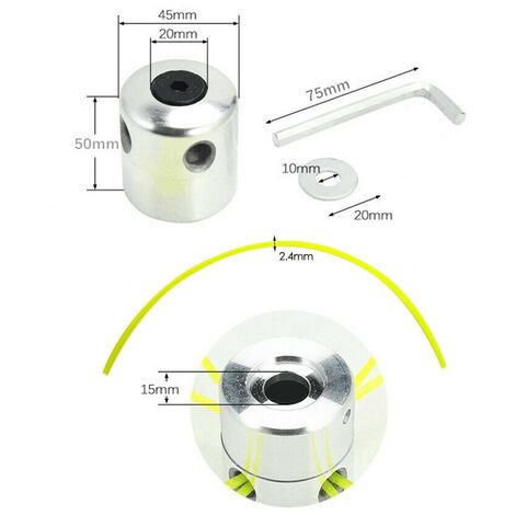 Universal Brush Cutter Head Aluminum Lines Trimmer Head Double Line ...