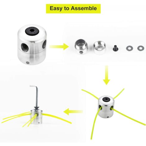 Universal Brush Cutter Head Aluminum Lines Trimmer Head Double Line ...