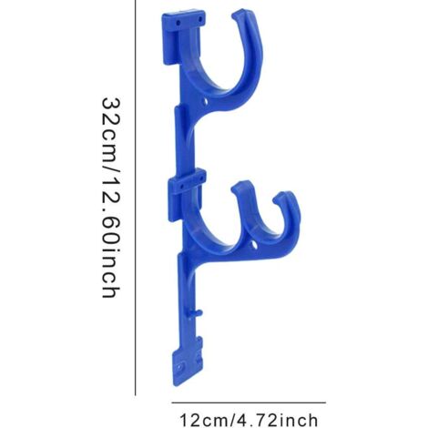 Pieces Plastic Pool Pole Hanger Holder, with Screw Storage Holder ...