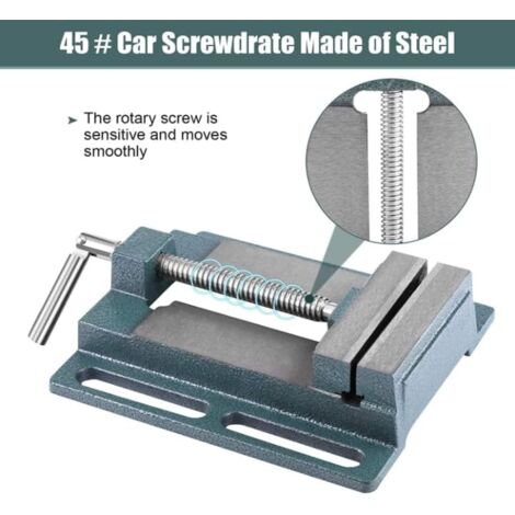 Table Vise, 4 Inch Flat Clamps Rig Vise Drilling Machine Bench Vises ...