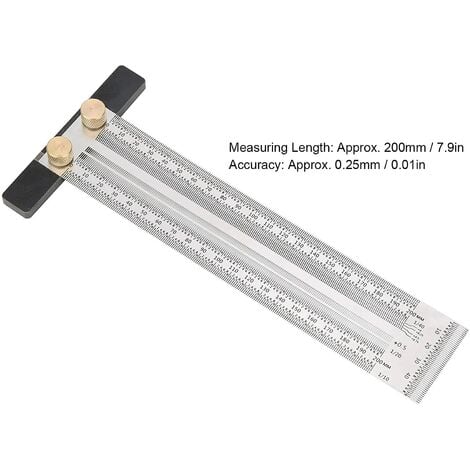 Marking T-Ruler High Precision Woodworking Scribe Line Scale Ruler with ...