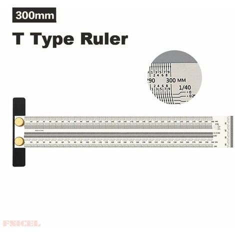 High Precision Woodworking T Ruler for Cutting, Gauge Marking Scale ...