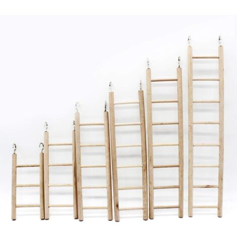 8-Step Wooden Bird Ladder Parrot Swing Stairs Parrots Ladder Pet ...