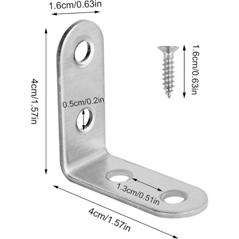 Right Angle Bracket Stainless Steel 90 Degree Corner Bracket L-shape ...