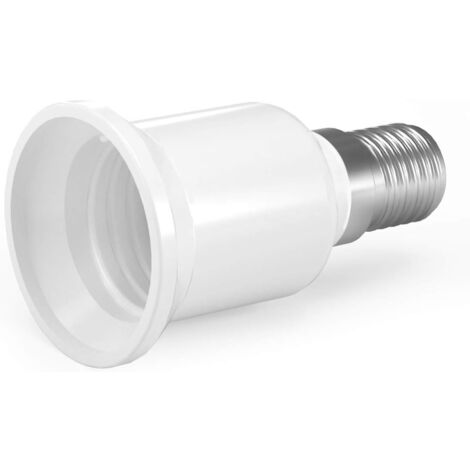 4x Socket Adapter - E14 to E27 Socket Converter - E27 Base Lamp Holder ...