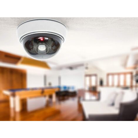 Dummy Dummy Camera with Lens, CCTV, Cargo Security, with Red LED Light ...