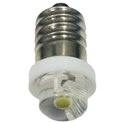 10pcs E10 6V Spot LED Bulb Lamps Cool White,6000K