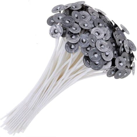 100 PCS 100% Eco-Friendly Candle Wick -15cm DIY Natural Cotton Wick