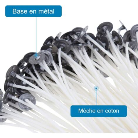 100 PCS 100% Eco-Friendly Candle Wick -15cm DIY Natural Cotton Wick