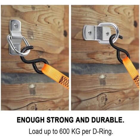 6Pcs D Ring Tie Down Ring Load Anchor Trailer Anchor Forged Lashing ...