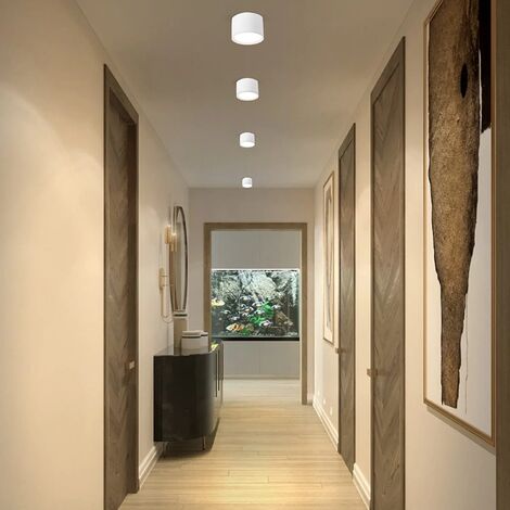 LED Ceiling Spotlight White Warm White 3000K 12W Set of 2 Ceiling Light ...