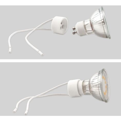 GU10 Spot Lampholder with Silicon Cable, 0-250V 2A max. 300W, Standard ...