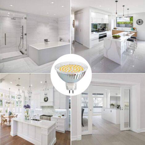 GU5.3 LED Bulb 12V 3W Warm White 6000K, Ø50mm, GU5.3 Equivalent 30W ...