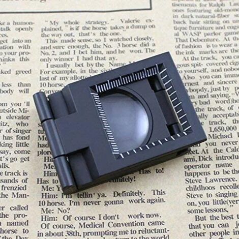 Mini Three Folding Screen Magnifier 10X Zinc Alloy Magnifying Glass ...
