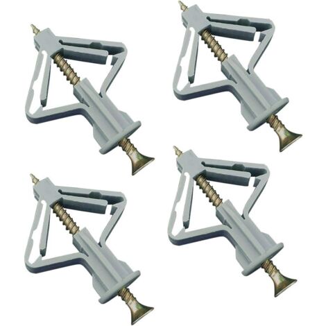 100 Pieces Plasterboard Anchors, Plasterboard Anchors with Screws ...