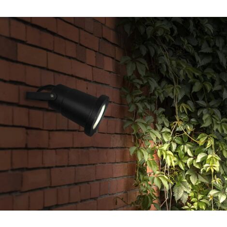 LED Outdoor Stake Spotlight Black Aluminum IP65 GU10 fitting Waterproof ...