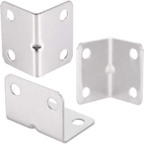 100Pcs Stainless Steel Corner Bracket, Heavy Duty 90 Degree Bracket ...