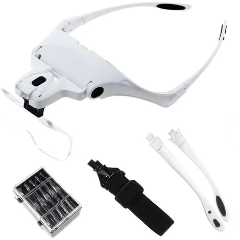 Magnifying Glasses with 2 LEDs - Illuminated Magnifying Glasses Front ...