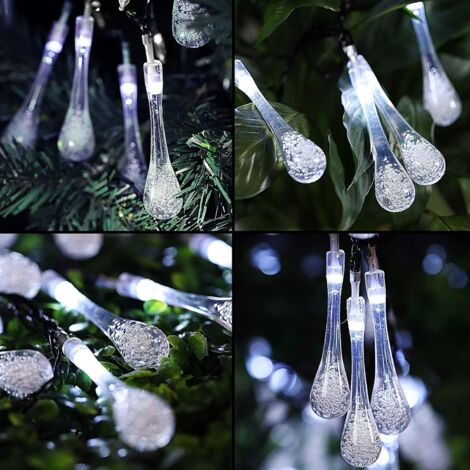 Christmas Fairy Lights,Solar Outdoor Christmas Fairy Lights Cool White ...