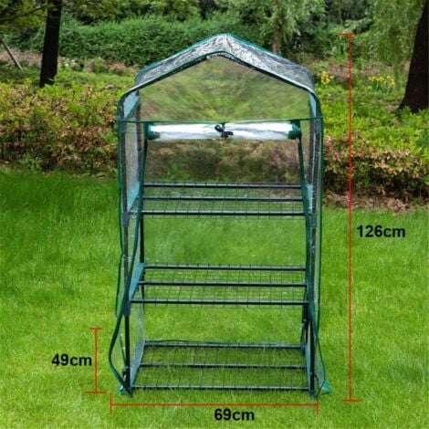 3 Tier Greenhouse Cover Replacement Clear Plastic Mini Greenhouse Cover ...