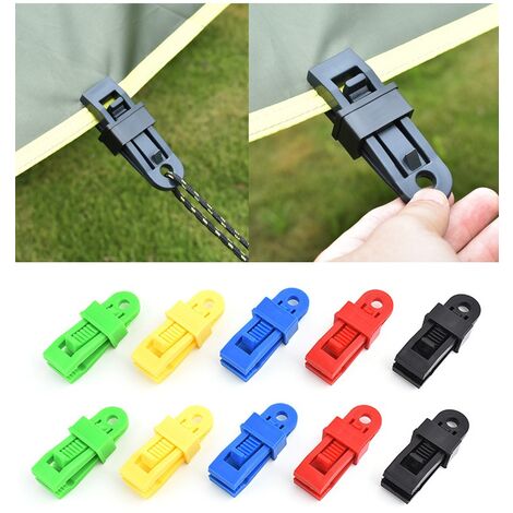 Multifunctional Tent Clip Plastic Tent Clamps Tarp Clip for Outdoor ...