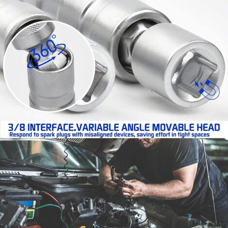 14 16mm Spark Plug Wrench Universal Magnetic Spark Plug Socket Removal Tool for Removing Automotive Spark
