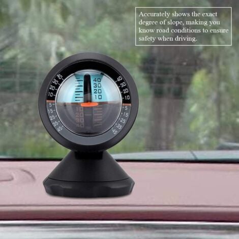 Car Inclinometer - Vehicle Slope Tilt Level Indicator Meters Gauge Road ...