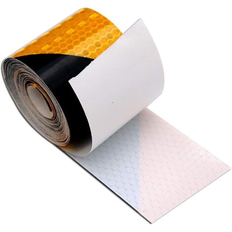 Reflective Tape, 2pcs 3m x 50mm Prismatic Waterproof Angled Shape ...