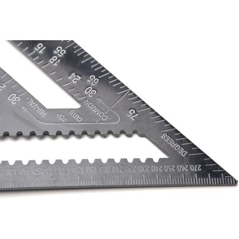 Triangle Scale Ruler 12 Inch Aluminum Alloy Triangular Rule High ...