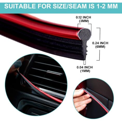 Car Interior Trim Strips - 5M/16.4FT Universal Car Gap Fillers ...