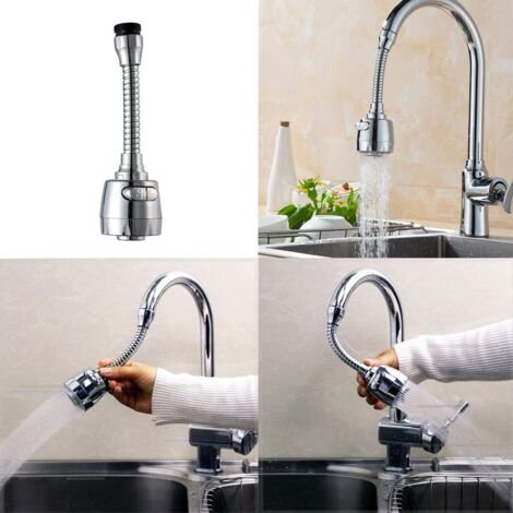 360° Swivel Anti Splash Faucet Sprayer,Stainless Steel Adjustable ...